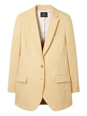 Paul Smith Longline Wool Blazer - Yellow