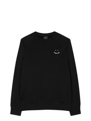 Paul Smith Happy' Embroidered Sweatshirt - Black