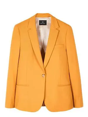 Paul Smith Wool Hopsack Blazer - Yellow