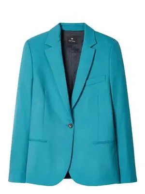 Paul Smith Wool Hopsack Blazer - Green