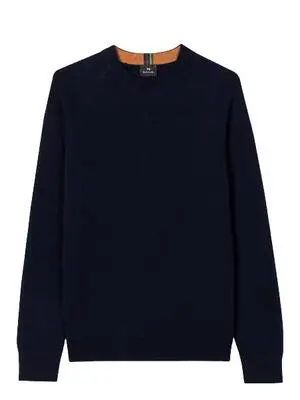 Paul Smith Merino Wool Raglan Sweater - Blue
