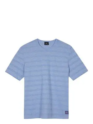 Paul Smith Powder Stripe Marl T-shirt - Blue