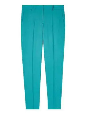Paul Smith Slim-fit Wool Hopsack Trousers - Green