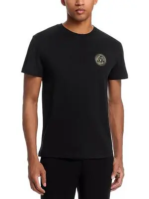 Versace Slim Fit Logo T-shirt - Black/gold