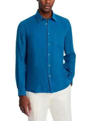 Vilebrequin Caroubis Linen Shirt - Peacock