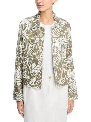 Tommy Bahama Palmae Beach Two Palms Linen Jacket - Sea Clay
