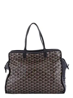 GOYARD Pm Hardy Pet Carrier Coated Canvas - Black