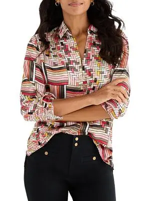 NIC+ZOE Colorweave Shirt - Pink Multi