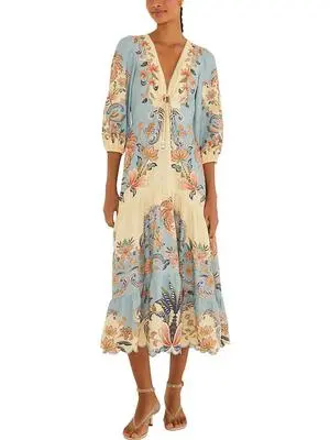 Farm Rio Printed Midi Dress - Boho Beauty