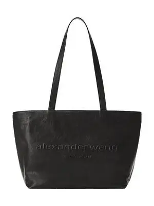 Alexander Wang Punch Medium Leather Tote Bag Black