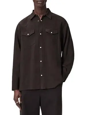 ALLSAINTS Pickett Pocket Shirt - Brown