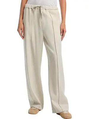 Rag & Bone Siena Wool Side Stripe Pants - Ivory