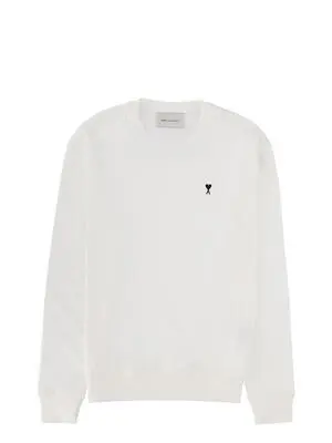 Ami Sweatshirt With Logo - White
