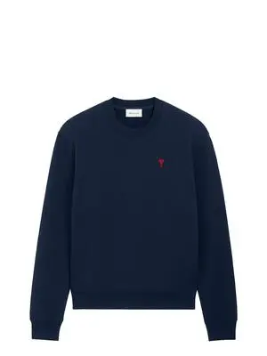 Ami Sweatshirt With Logo - Blue