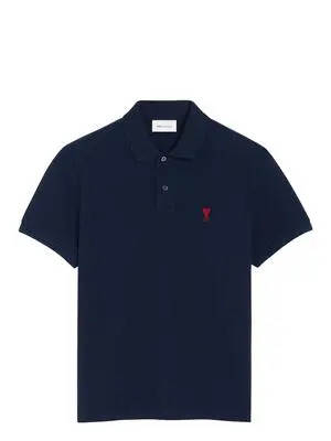 Ami Organic Cotton Polo Shirt - Blue