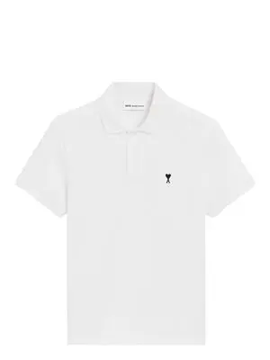 Ami Polo With Logo - White