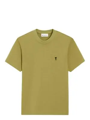 Ami T-shirt With Logo - Green