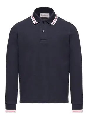 Moncler Long-sleeved Polo Shirt - Multicolour
