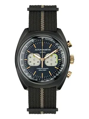 ASTON MARTIN Chronograph Watch With Nylon Strap - Stainless Steel