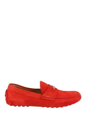 FERRAGAMO Grenoble Suede Drivers - Red