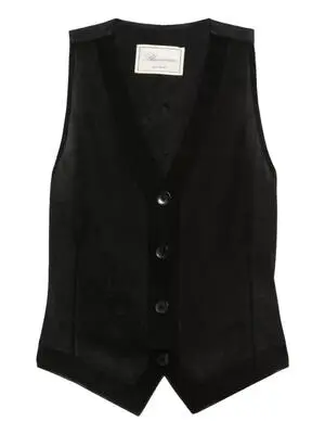 Blumarine Buttoned Gilet - Black