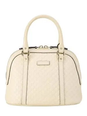 Gucci Microguccissima Leather Dome Boston Bag - White