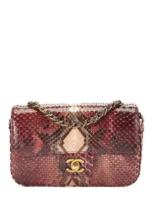 CHANEL Python Rectangular Flap Mini