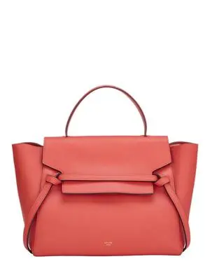 Celine Grained Calfskin Belt Bag - Red
