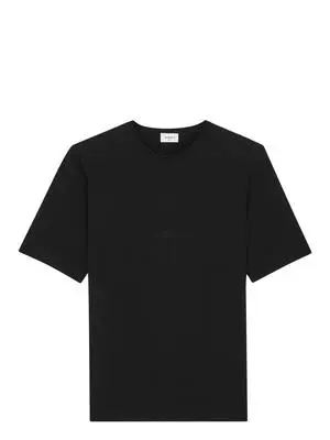 Saint Laurent Cotton Logo T-shirt - Black