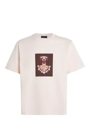WALES BONNER Cotton Compass T-shirt - Beige