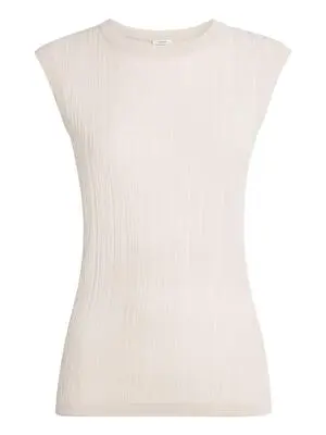 JOSEPH Silk-cotton Calife Tank Top - Beige