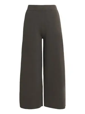 JOSEPH Milano-knit Wide-leg Trousers - Green