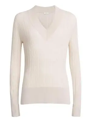 JOSEPH Silk-cotton Jardin Sweater - Beige