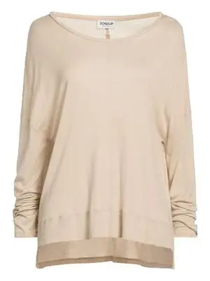 DONDUP T-shirt In Modal And Silk - Beige
