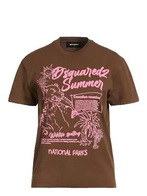 Dsquared2 Printed T-shirt - Brown