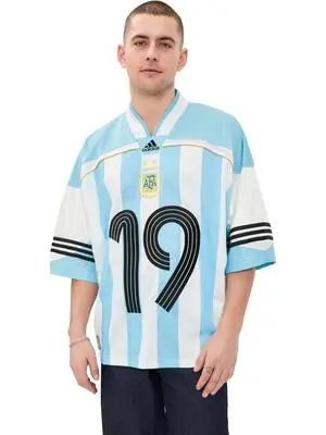 Adidas Remix Jersey - Clear Blue/white/black