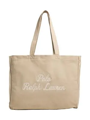 Polo Ralph Lauren Canvas Tote With Embroidery - Tan