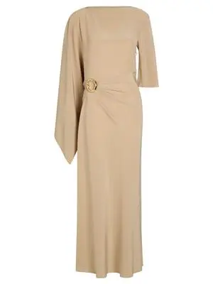 JOSEPH Joya Draped Maxi Dress - Beige
