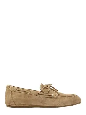 STUART WEITZMAN Tinsley Suede Loafers - Khaki