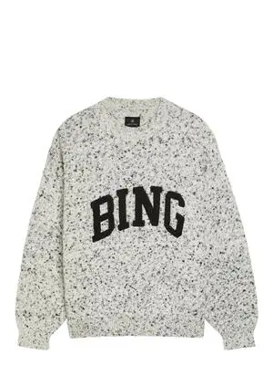 ANINE BING Sydney Logo-appliquéd Knit Jumper - Multicoloured