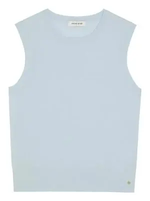 ANINE BING Moni Wool And Cashmere-Blend Tank Top