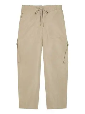 Alaïa Taffeta Cargo Trousers - Cream