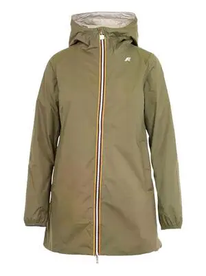 K-WAY Zip-up Hooded Coat - Green
