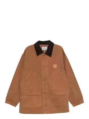 Carhartt Work In Progress Corduroy-collar Jacket - Brown