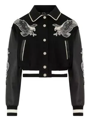 PHILIPP PLEIN Varsity Tattoo Strass Jacket