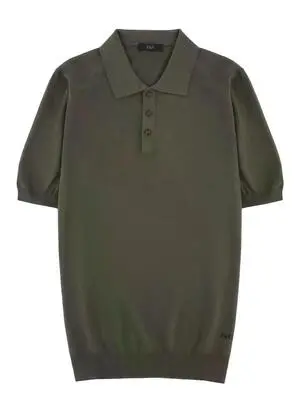 FAY Short-sleeve Polo Shirt - Green