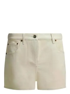 Valentino Garavani Logo-patch Shorts - Neutrals