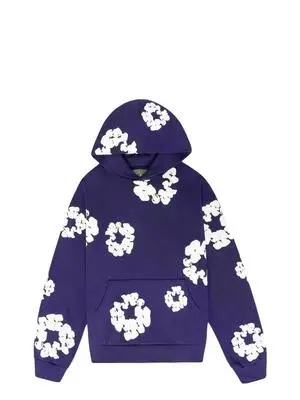 DENIM TEARS Wreath Hooded Sweater - Purple