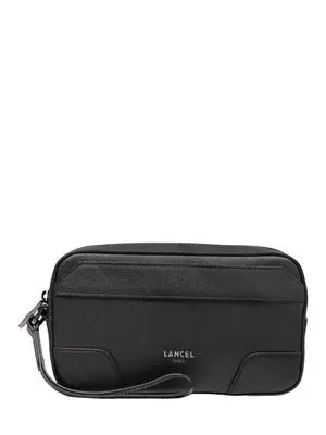 LANCEL Leather Charlie Clutch - Black