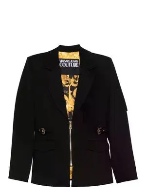 Versace Zip-up Blazer - Black